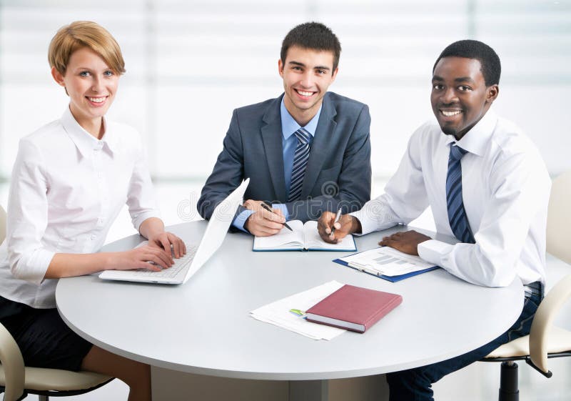 Meeting, Portrait and Business Man in Office for Staff Training ...