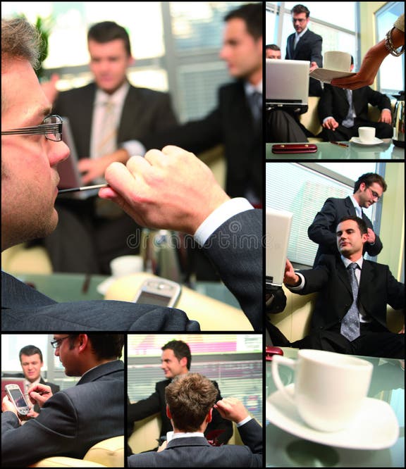 Business Group Networking Collage Stock Image - Image of brainstorming ...