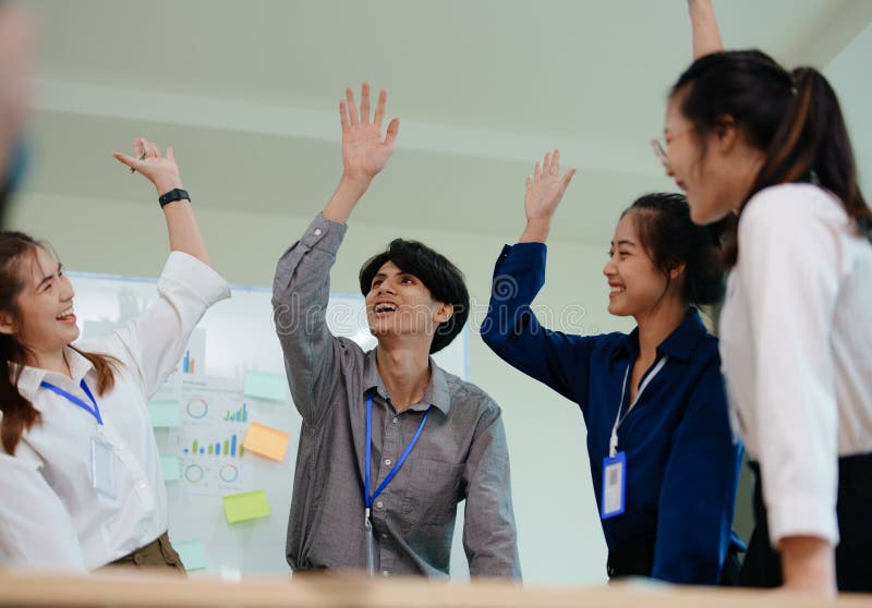 Business Group People Showing Unity with Their Hands Together Stock ...