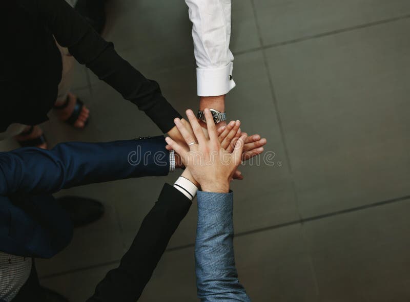Business Group Putting Hands Together Stock Photo - Image of team ...