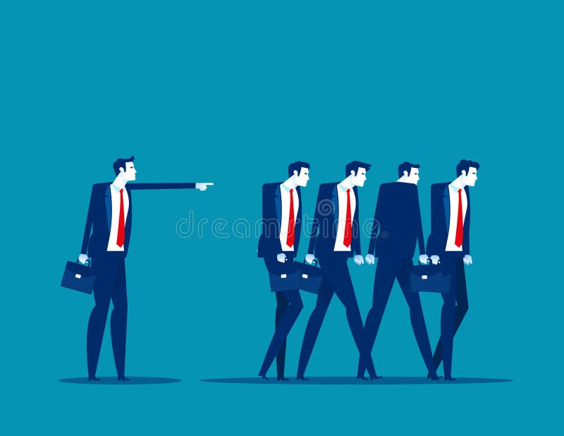 Business Group of Sad and Depressed. Business Team Concept Stock Vector ...