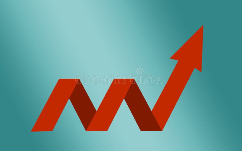 Blue growth arrow stock illustration. Illustration of blue - 32545232