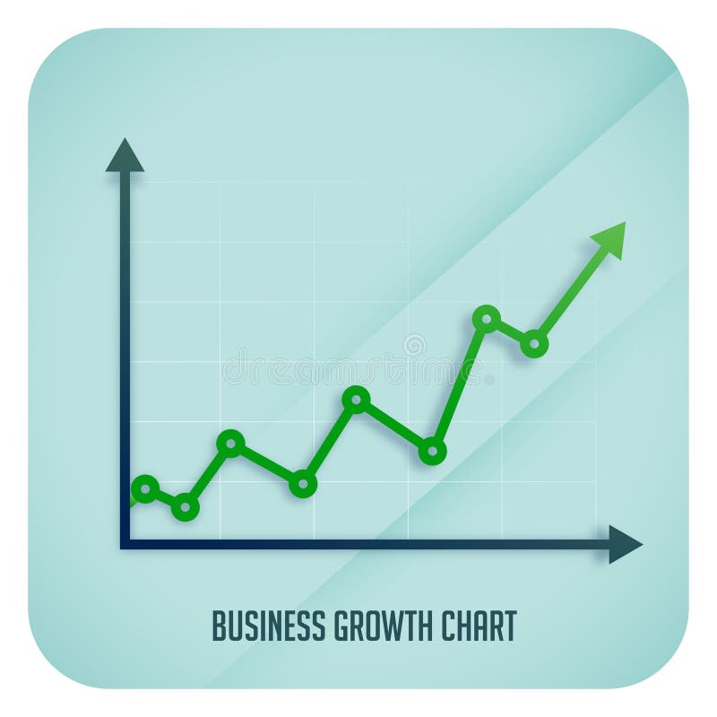 Business Growth Arrow Chart Showing Upward Trend Stock Vector ...
