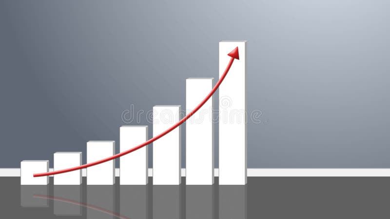 Business Growth Bar Graph with Rising Arrow Stock Illustration ... Business Growth Bar Graph with Rising Arrow Stock Illustration ...