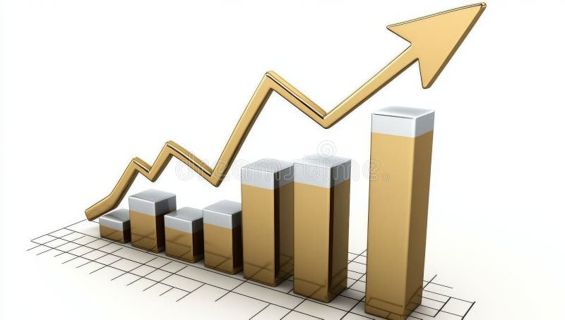 Business Growth Chart is Analyzed through Minimalist Aerial Analysis in ...