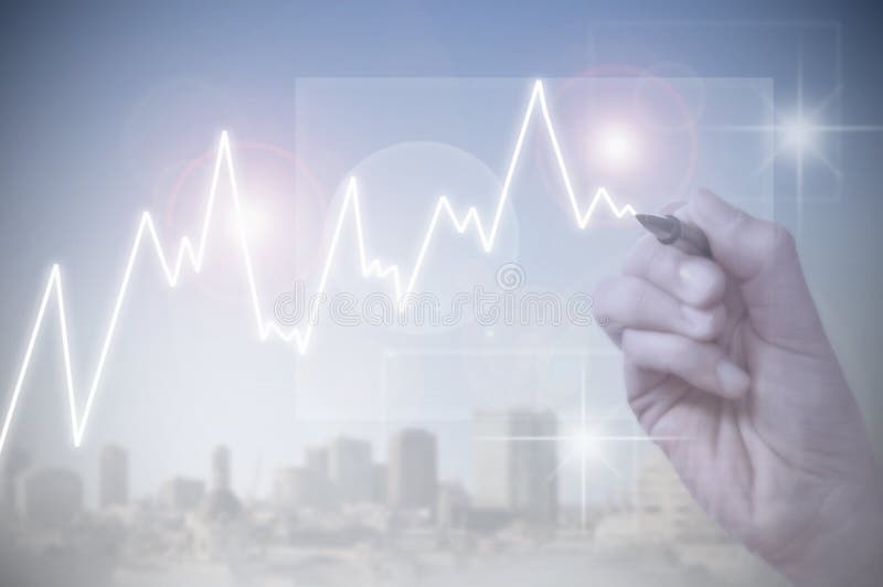 Business growth chart stock illustration. Illustration of finance ...