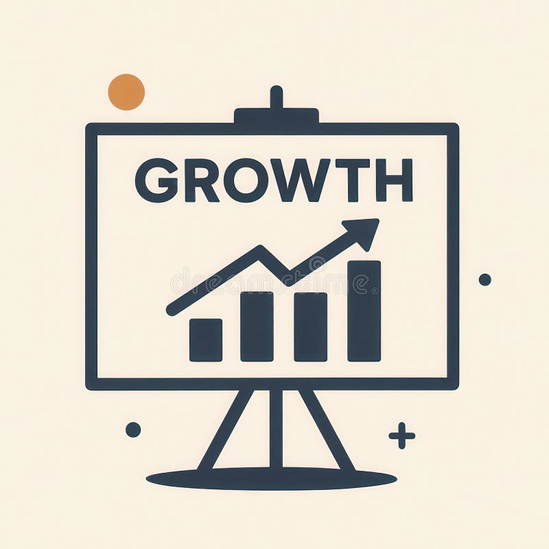 Business Growth Chart Illustration Stock Image - Image of finance ...