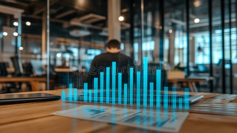 Business Growth Chart Office Workplace Data Analytics Financial Success ...