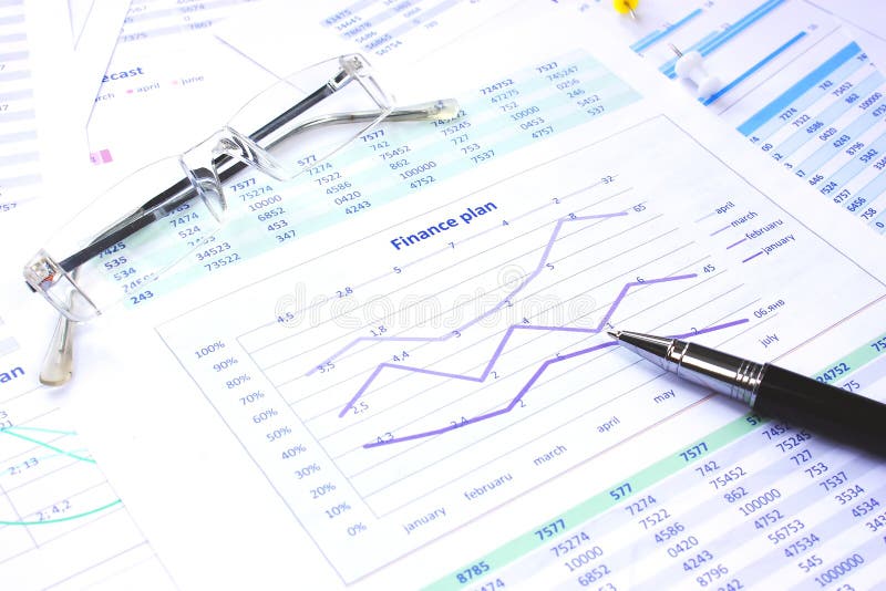 Business Growth Chart Showing Financial Success Stock Image - Image of ...