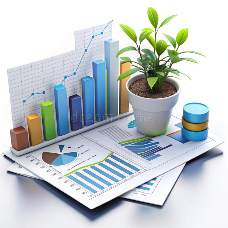 Business Growth Concept Visualizing Financial Reports for Effective ...