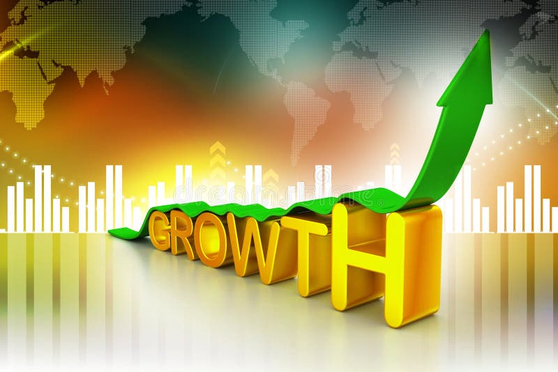 Business growth graph stock illustration. Illustration of chart - 40960050