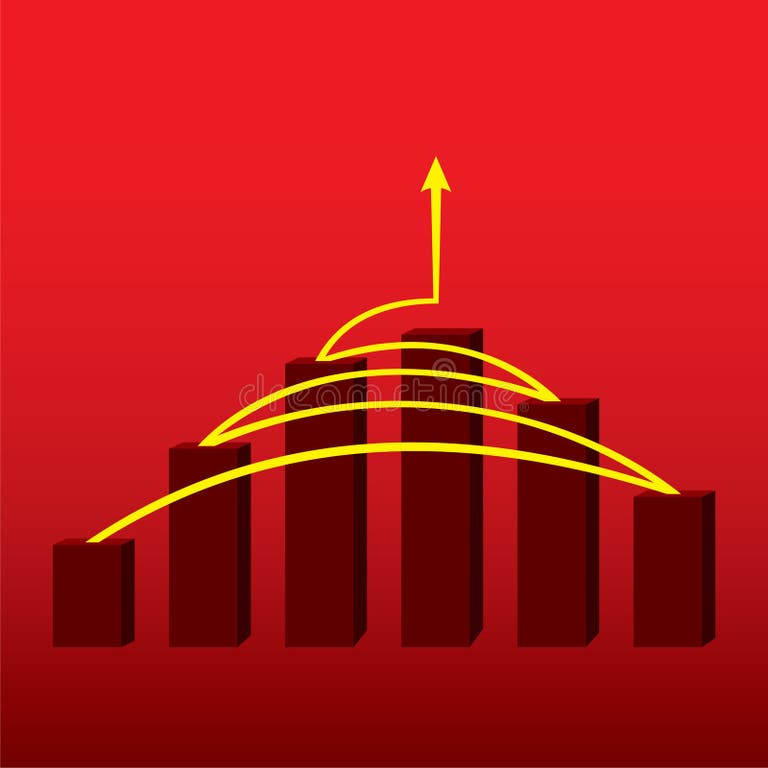 Business Growth Graph Design Stock Vector - Illustration of business ...