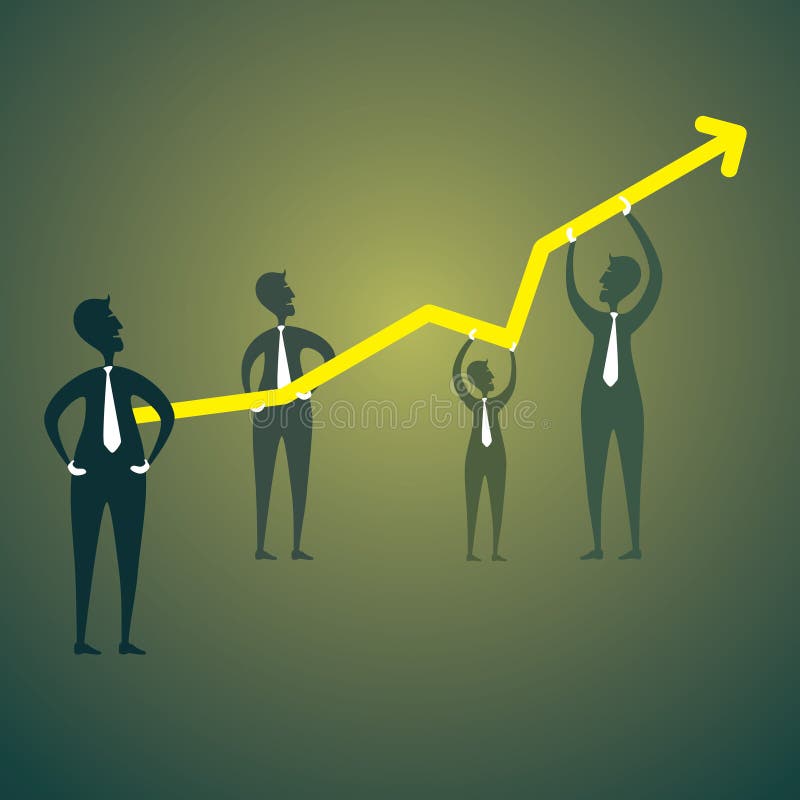 Business growth graph stock vector. Illustration of hold - 41893176