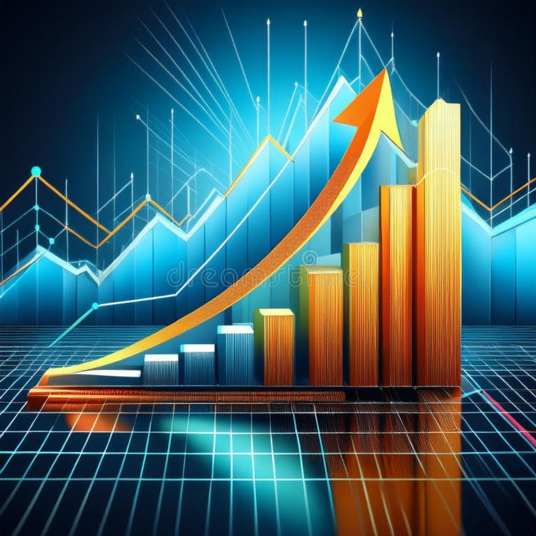 Business Growth Graph Upward Chart Stock Photo - Image of upward, chart ...
