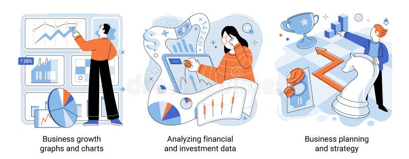 Business Growth Graphs and Charts. Analyzing Financial and Investment ... Business Growth Graphs and Charts. Analyzing Financial and Investment ...