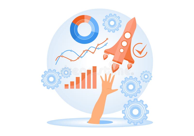 Business Growth and Innovation Progress Illustrated with Graphs and ...