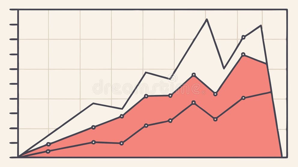 Business Growth Line Graph Analytics, Vector Design Generative AI Stock ...