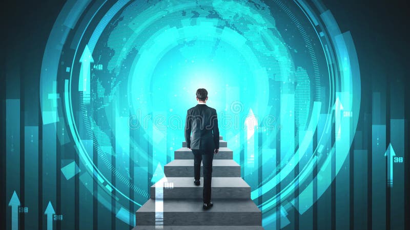 Business Growth Potential Concept With Virtual Graphic Of Financial