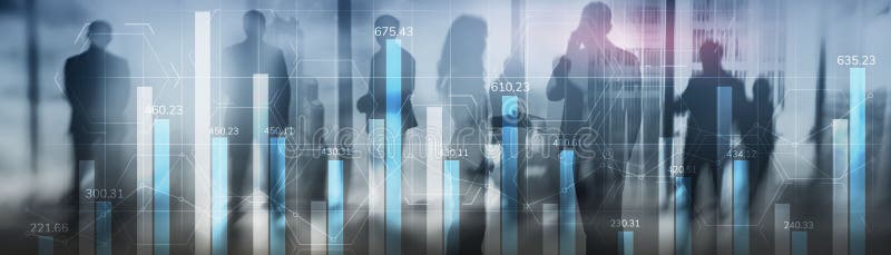 Business Growth, Progress or Success Concept. Financial Bar Chart and ...