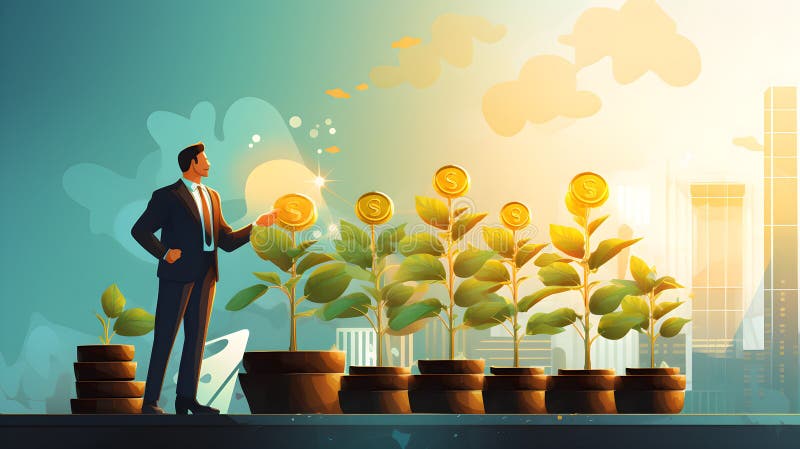 Business Growth Progress or Success Concept Investment by Generative AI ...