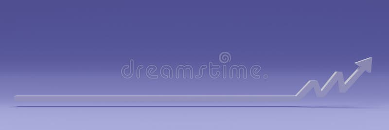 Business Growth. Rising Up Graph Arrow. Increase, Progress Concept ...