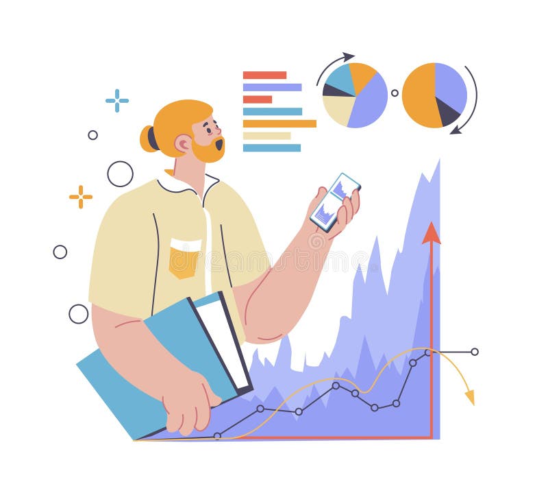 Business Growth and Statistics Presentation Vector Stock Vector ...