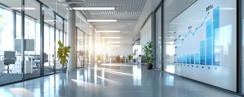 Business Growth Visuals on Digital Screens in a Clean, Tech-savvy ...