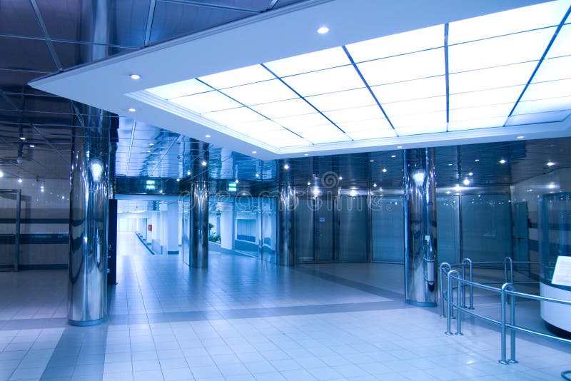 Business hall stock image. Image of person, entrance, metal - 5850283