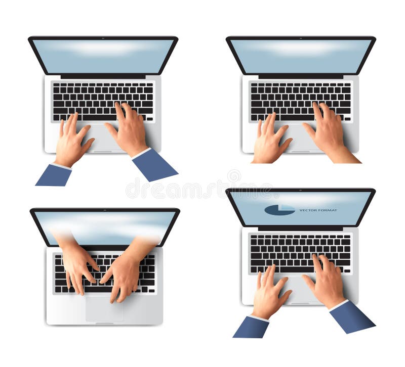 Cartoon Hand Keyboard Typing Stock Illustrations – 536 Cartoon Hand ...