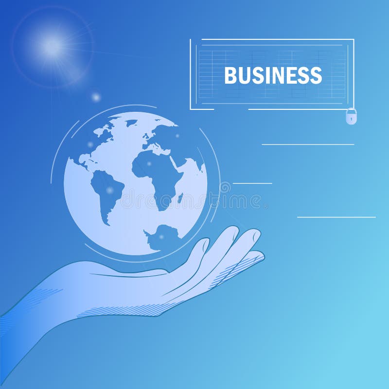 Business hand - poster stock vector. Illustration of vector - 83481124