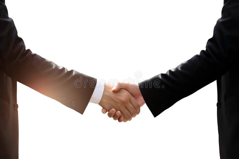 Business Hand Shake Isolated Stock Photo - Image of decisions, hope ...