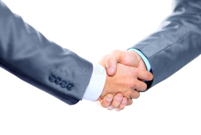 Business Men Closing Deal. Handshake Stock Photo - Image of pact, hired ...