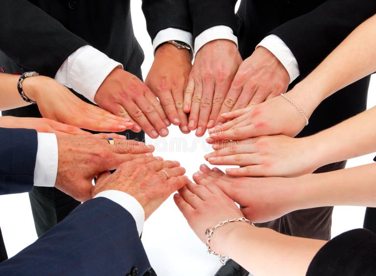 Business Hands in a Circle (agreement) Stock Image - Image of power ...