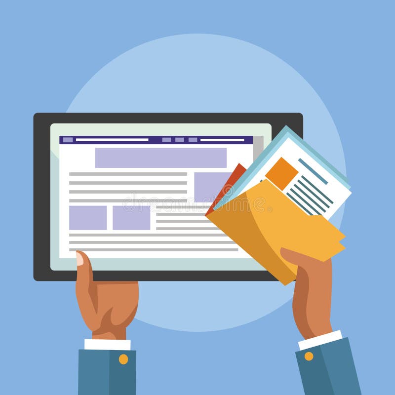 Business Hands Writing on Document Scribble Stock Vector - Illustration ...