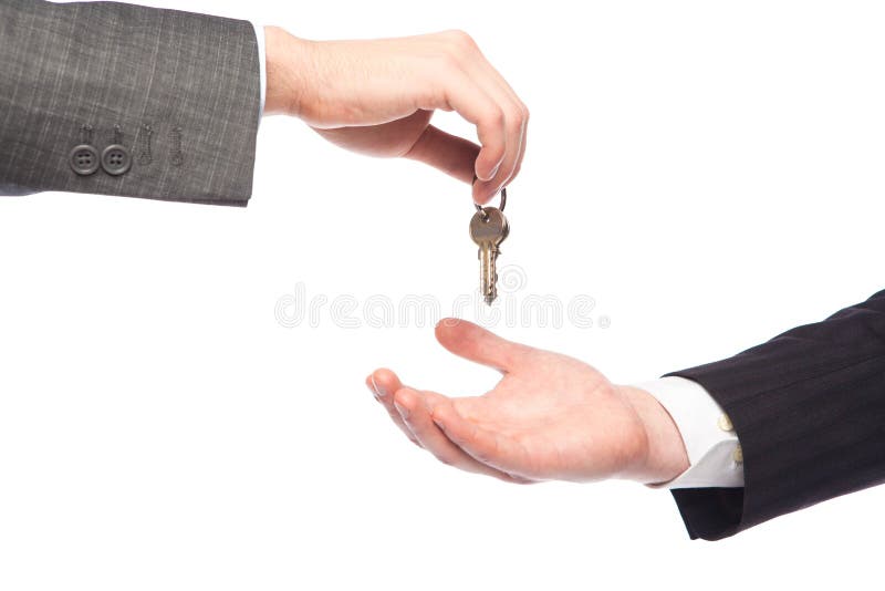 Keys Being Handed Over stock image. Image of closing - 11015399