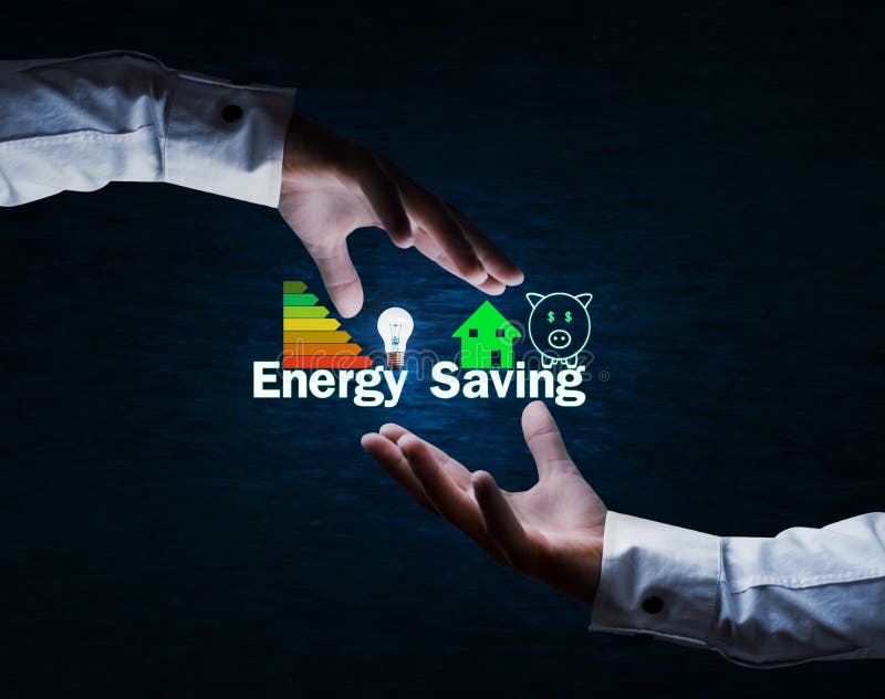 Protecting Energy Saving Concept. Stock Image - Image of concept ...
