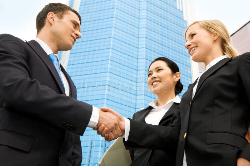 Business handshake stock image. Image of agree, deal, financial - 5712747