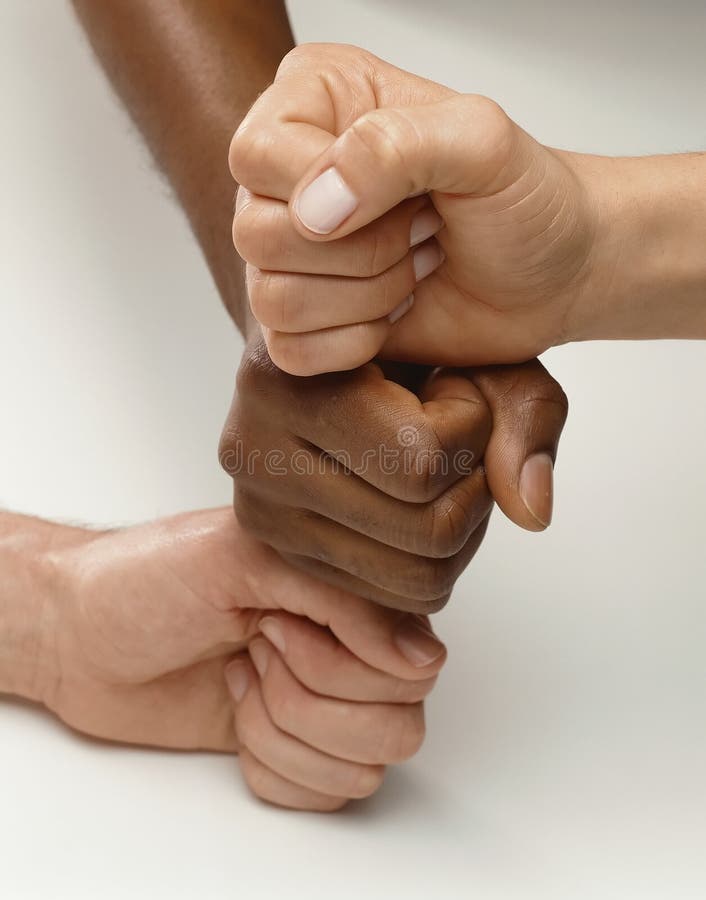 Multiracial hands stock image. Image of delight, community - 8076953