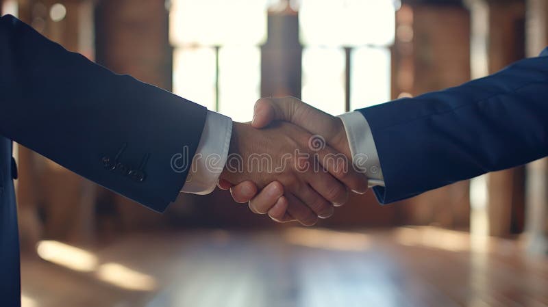 The Business Handshake.AI Generated Image Stock Image - Image of ...