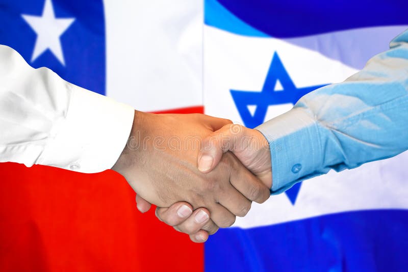 Israel Vs Chile Smoke Flags Placed Side by Side. Israeli and Chi Stock ...