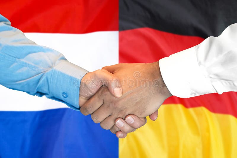 Handshake between Germany and Italy Stock Image - Image of country ...