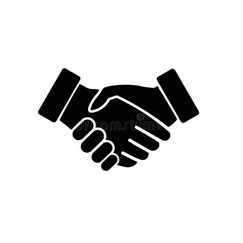 Business Handshake Contract Agreement Flat Vector Icon for Apps and ...