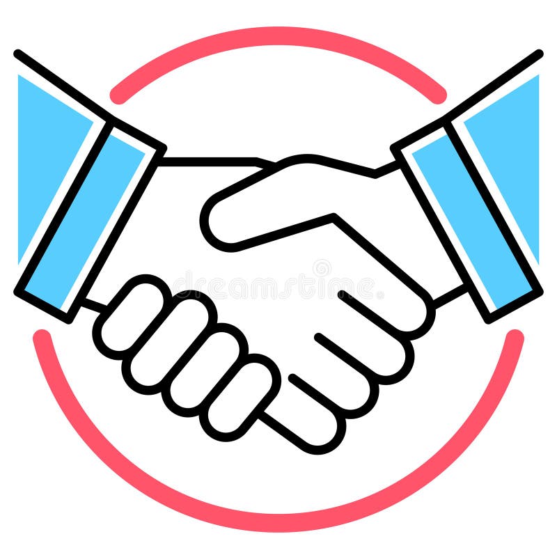 Handshake for Business Mutual Contract Agreement Icon Stock Vector ...
