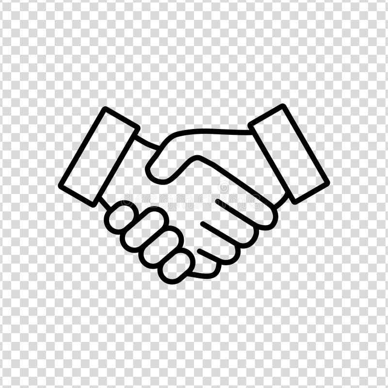Business Handshake Contract Agreement Line Art Vector Icon for Apps and ... Business Handshake Contract Agreement Line Art Vector Icon for Apps and ...