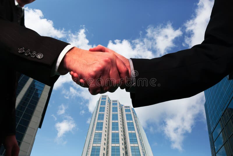 Business Handshake stock image. Image of architecture - 32158677