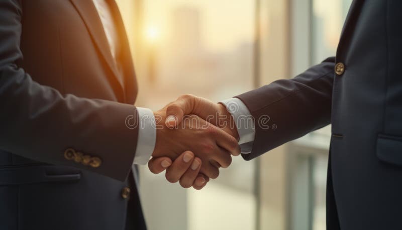 Business Handshake in Formal Setting Stock Photo - Image of deal ...