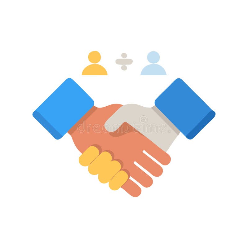 Business Handshake Icon Design Stock Image - Illustration of thin ...