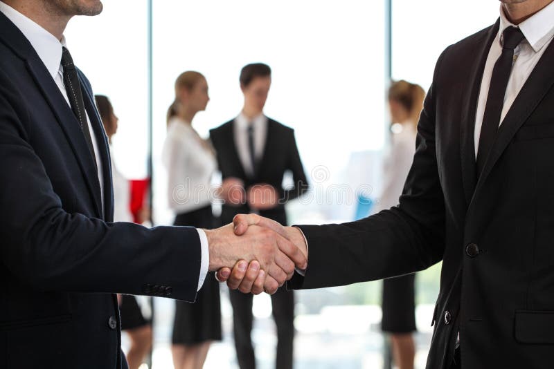 Business Handshake At Meeting Stock Image - Image of deal, together ...
