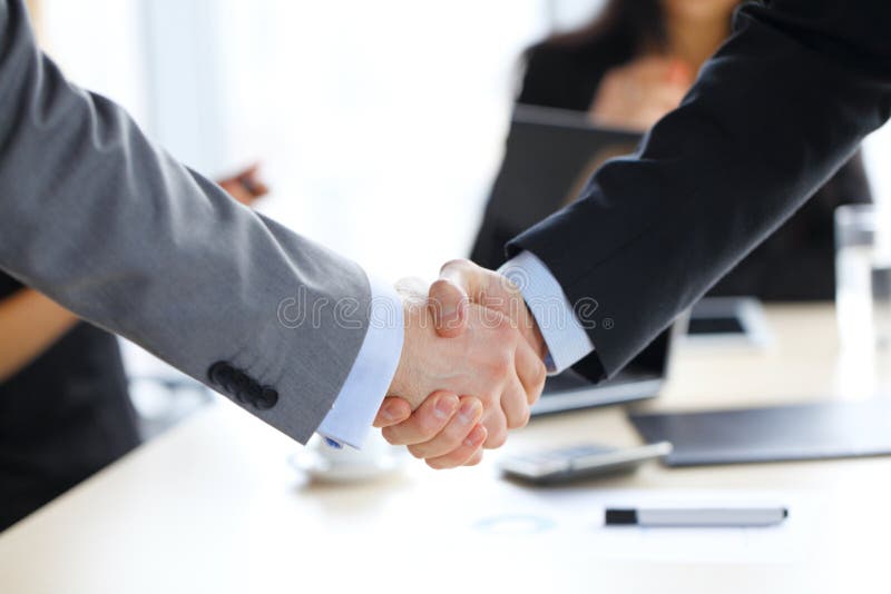 Business Handshake and Workers Stock Photo - Image of agree, greeting ...