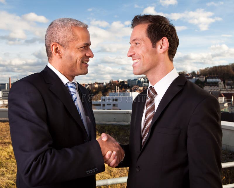 Business Handshake Over the Deal Stock Photo - Image of handsome ...